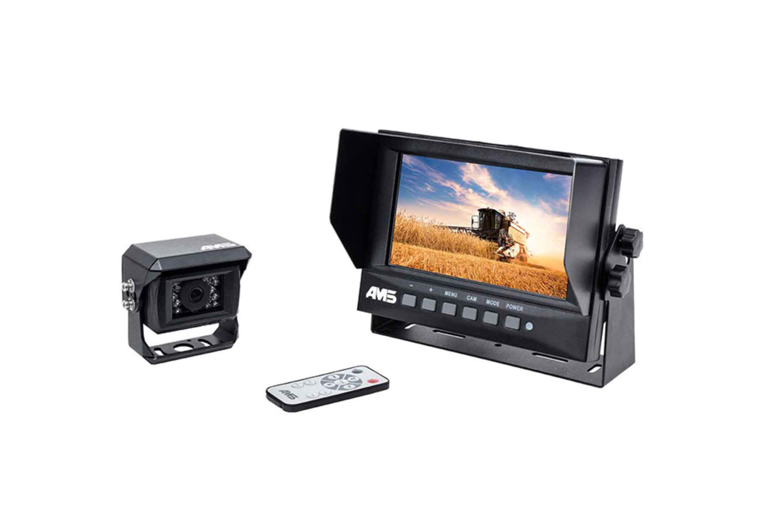 Kit caméra de recul 7'' AMS avec 1 caméra Ecran étanche (2 entrées par intermittence) - Nirixx